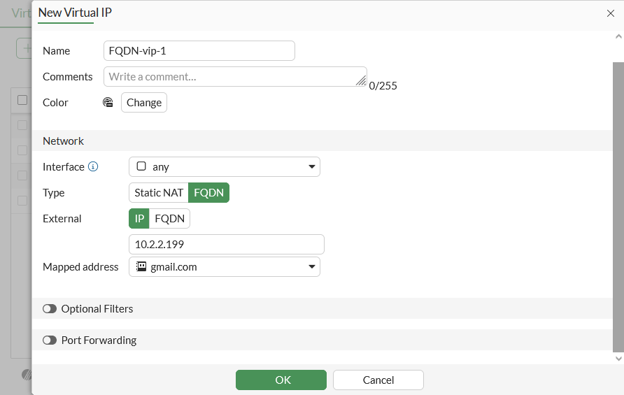 Configure FQDN-based VIPs | FortiGate / FortiOS 7.6.3 | Fortinet ...