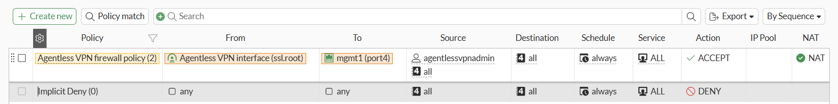Showing the Agentless VPN web portal login page in the browser's ...