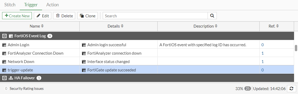 FortiOS event log trigger | FortiGate / FortiOS 7.6.3 | Fortinet ...