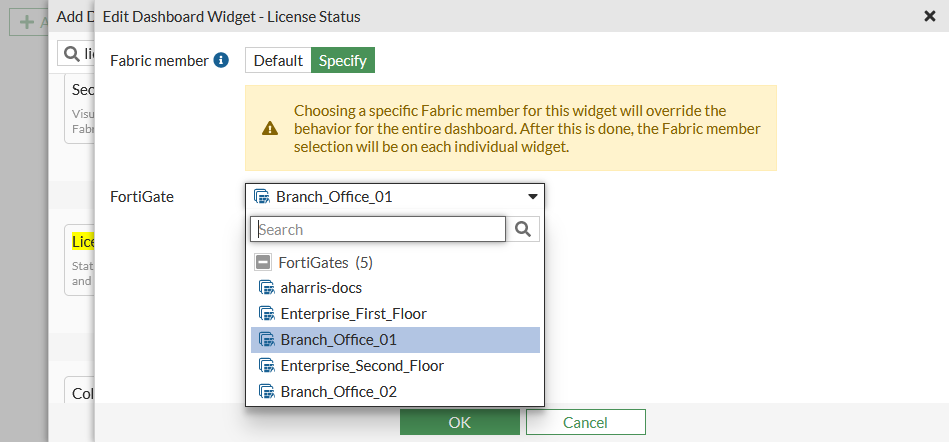 Creating a fabric system and license dashboard | FortiGate / FortiOS 7. ...