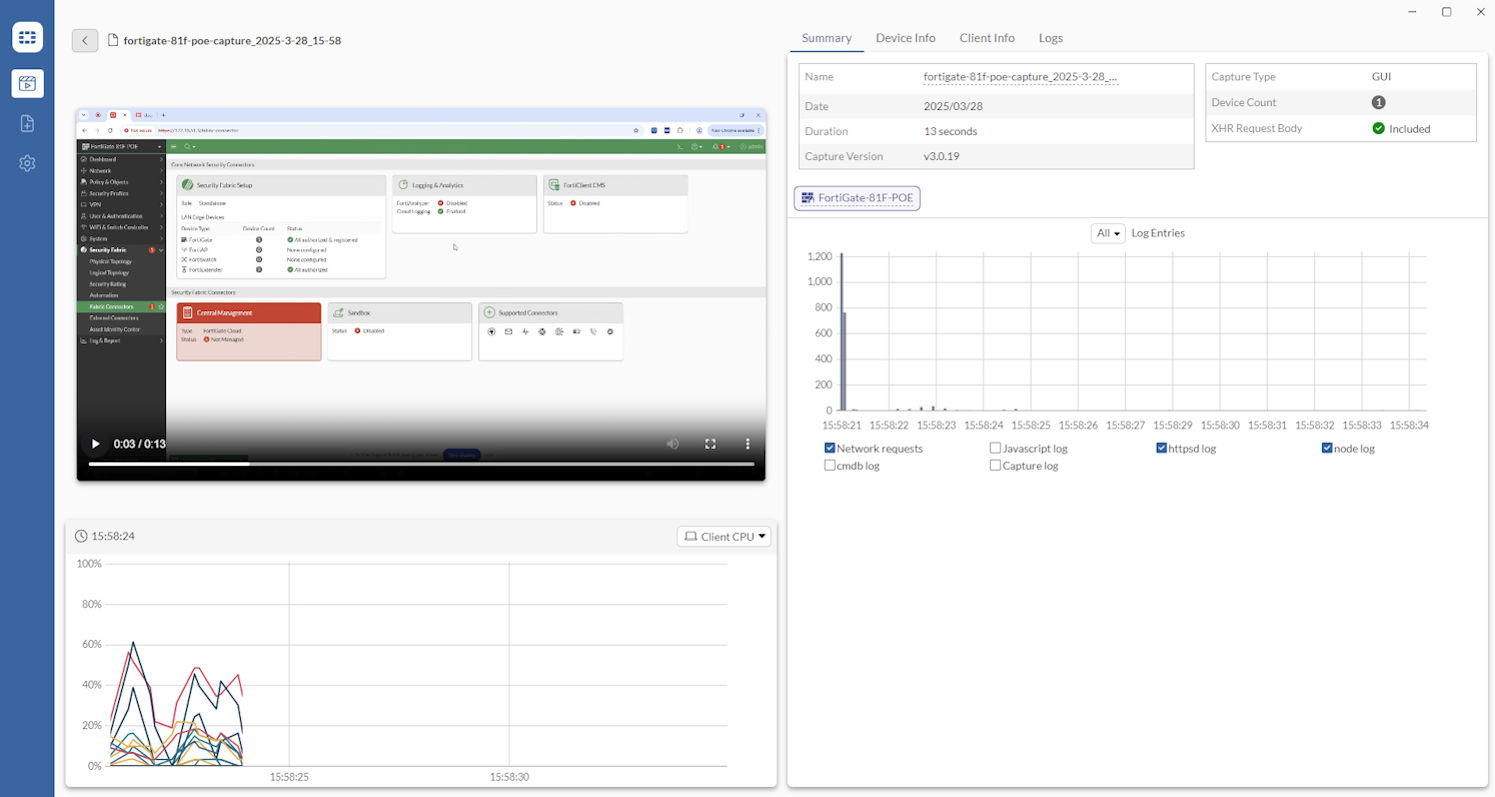 Fortinet Support Tool for capturing incidents New | FortiGate / FortiOS ...