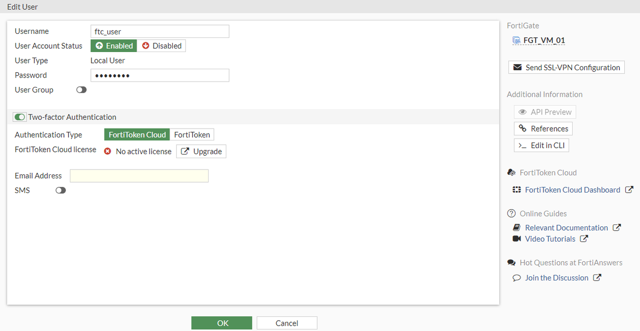 Enable the FortiToken Cloud free trial directly from the FortiGate ...