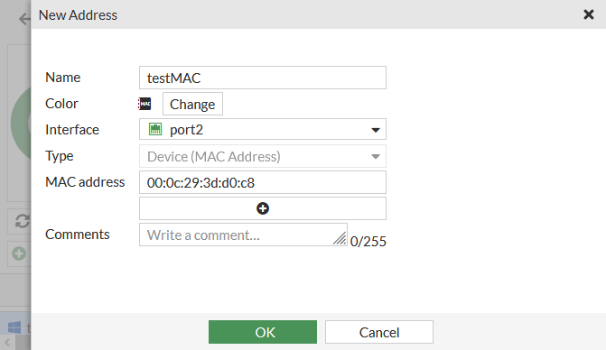 Adding MAC-based addresses to devices | FortiGate / FortiOS 7.6.3 ...