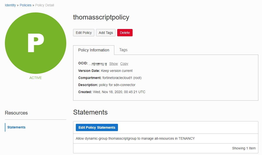 Using OCI IMDSv2 | FortiGate / FortiOS 7.6.3 | Fortinet Document Library