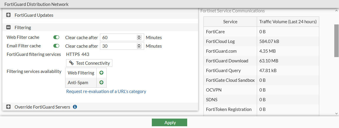 Filtering | FortiGate / FortiOS 7.6.3 | Fortinet Document Library