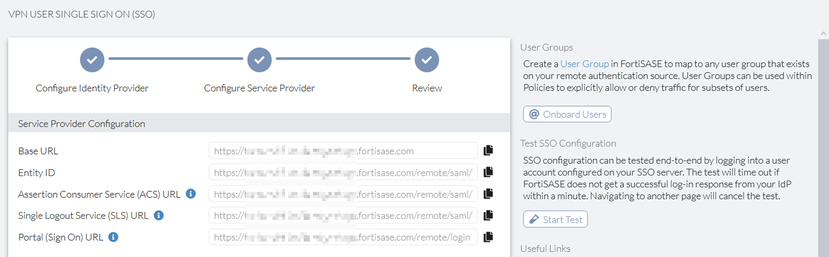 Testing SSO configuration from FortiSASE | FortiSASE 24.3.56 | Fortinet ...