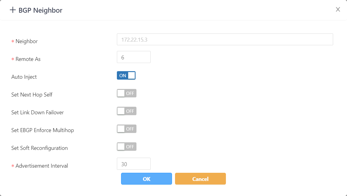 Creating BGP neighbors | FortiManager 6.4.5