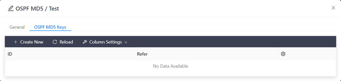 Creating MD5 keys for OSPF | FortiManager 6.4.5