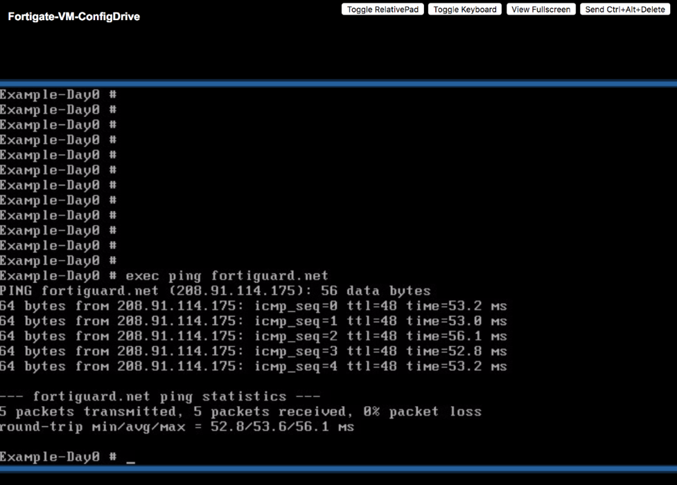 Verifying the results | FortiGate Private Cloud 7.6.0 | Fortinet ...