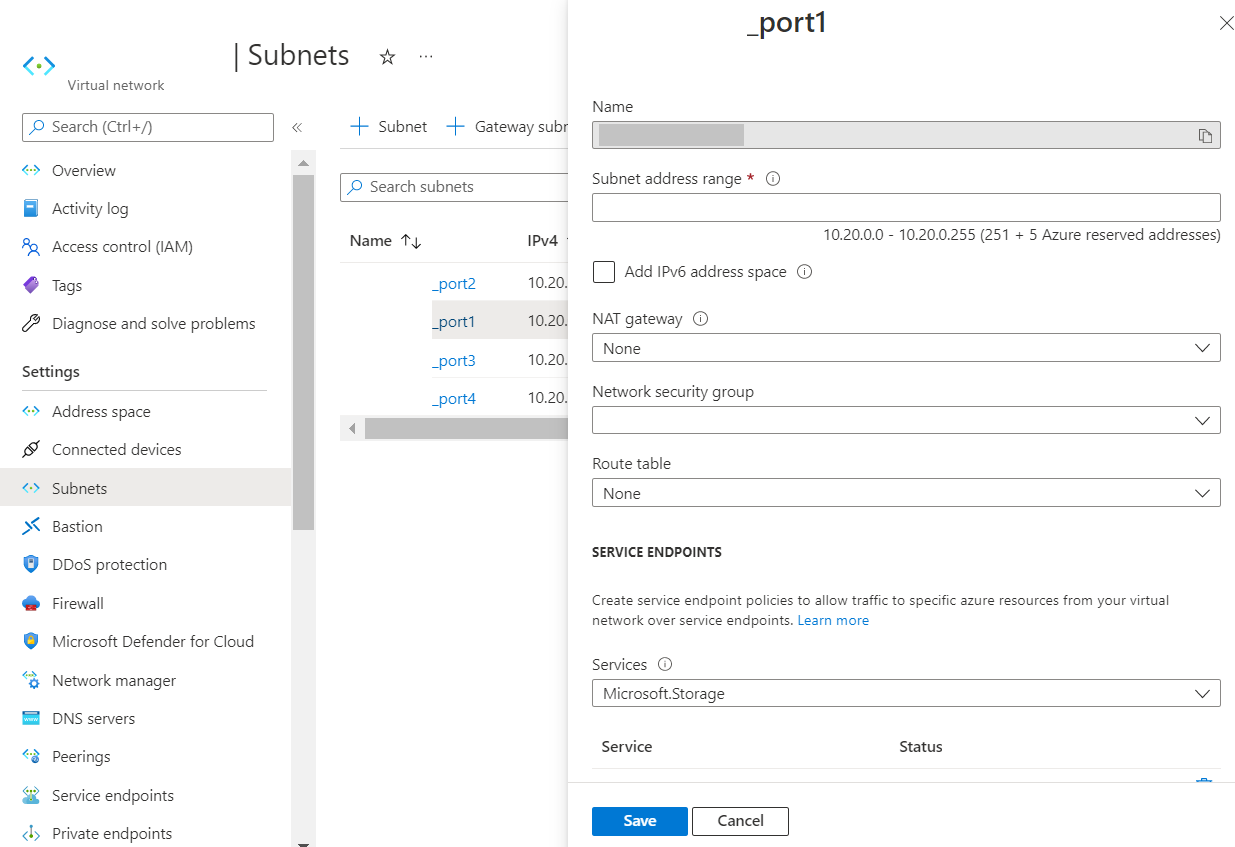 Create virtual networks | FortiSandbox Public Cloud 4.2.1
