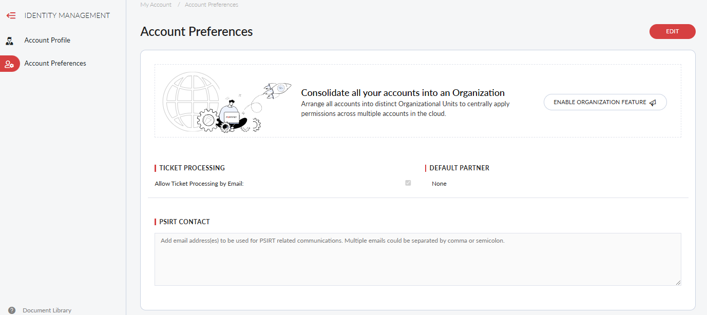 Enabling Organizations | FortiCloud Services 25.2.0 | Fortinet Document ...