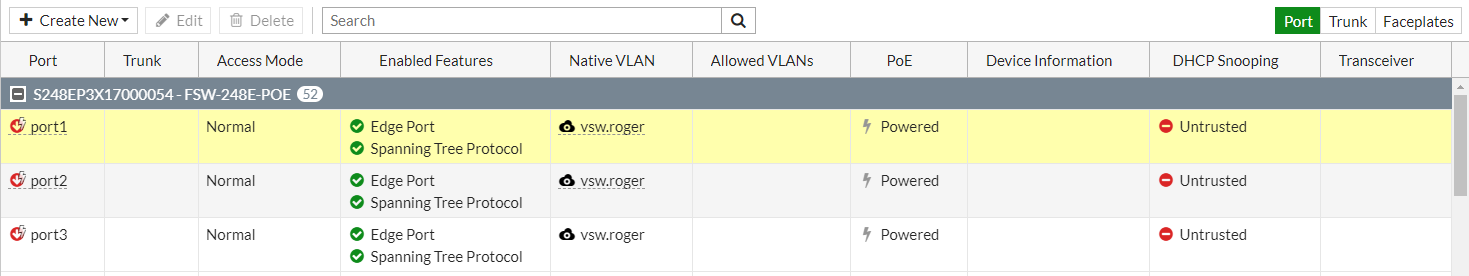FortiSwitch ports display | FortiSwitch 7.6.3 | Fortinet Document Library