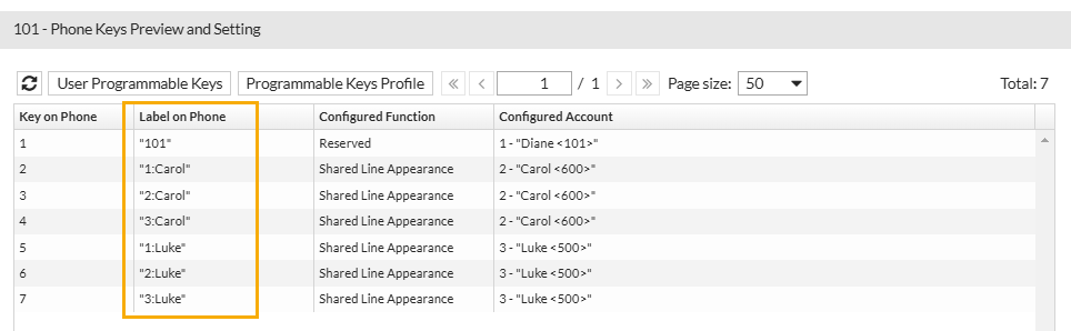 Configuring shared line appearance | FortiVoice 7.2.2 | Fortinet ...