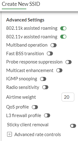 Advanced SSID options | FortiAP / FortiWiFi 7.6.0 | Fortinet Document ...