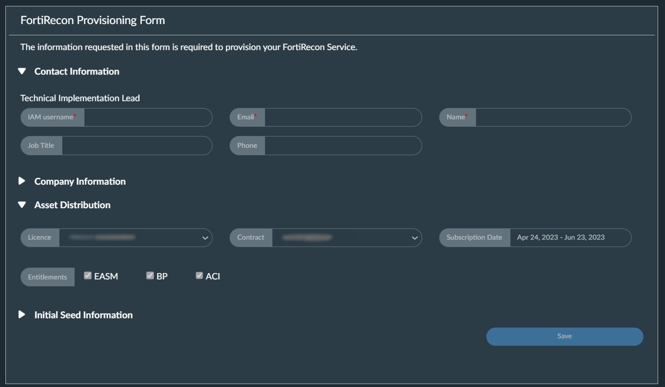 Provisioning FortiRecon Organization | FortiRecon 24.3.0 | Fortinet ...