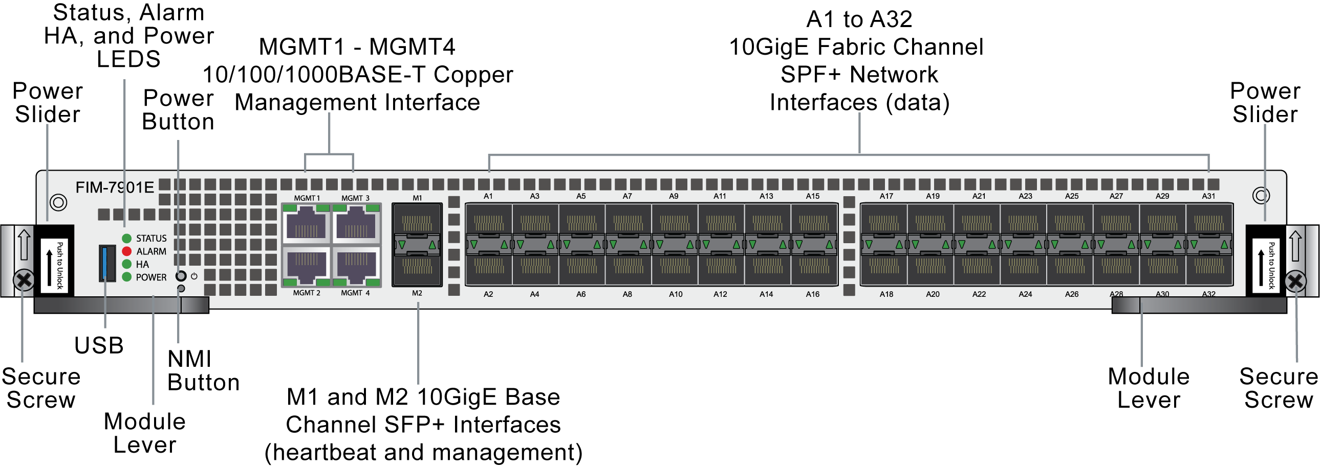 FIM-7901E interface module | FortiGate-7000 7.0.14 | Fortinet Document ...