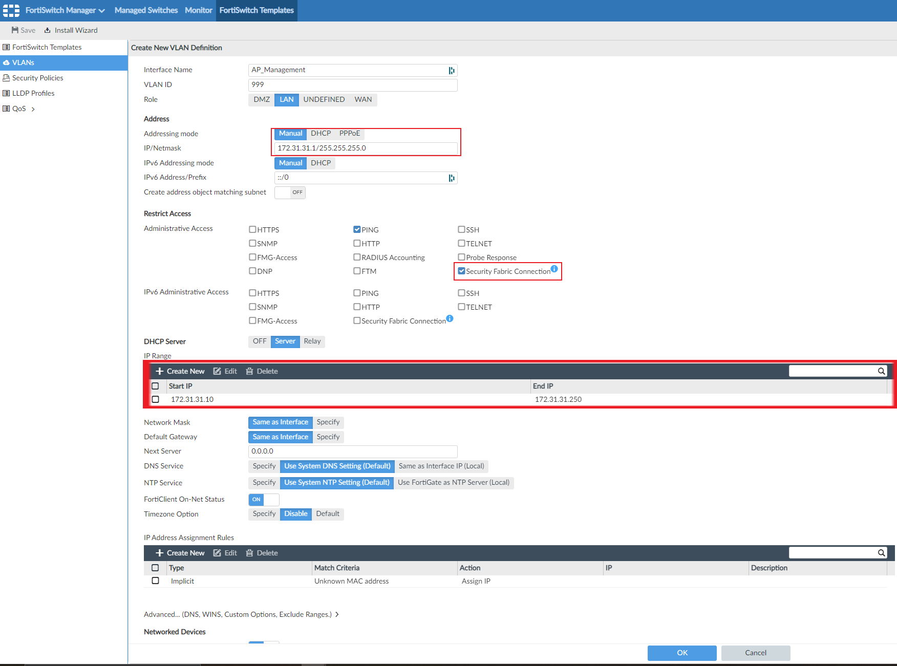 Defining VLANs | FortiGate / FortiOS 6.4.0