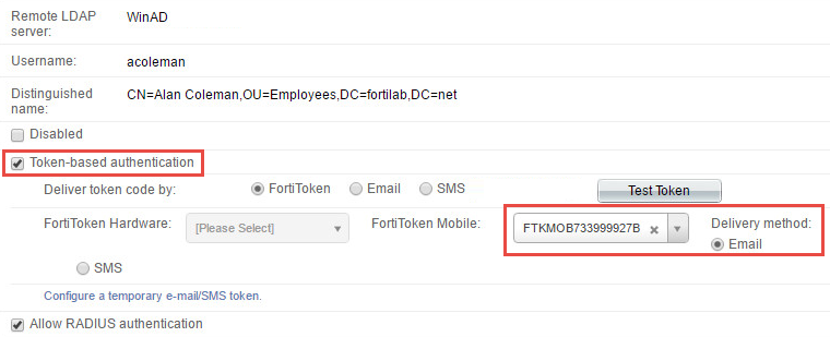 Offline token configuration | FortiAuthenticator 6.6.0 | Fortinet ...