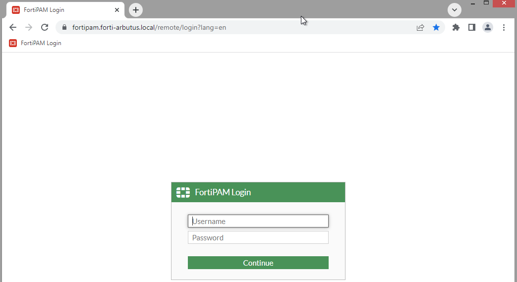 Verifying access for IT administrator user Mark Gilbert | FortiPAM 1.5.0 | Fortinet Document Library