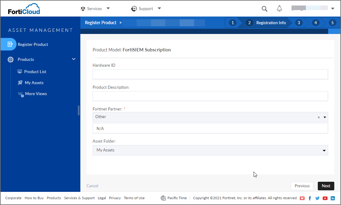 License for New Users | FortiSIEM 7.0.0