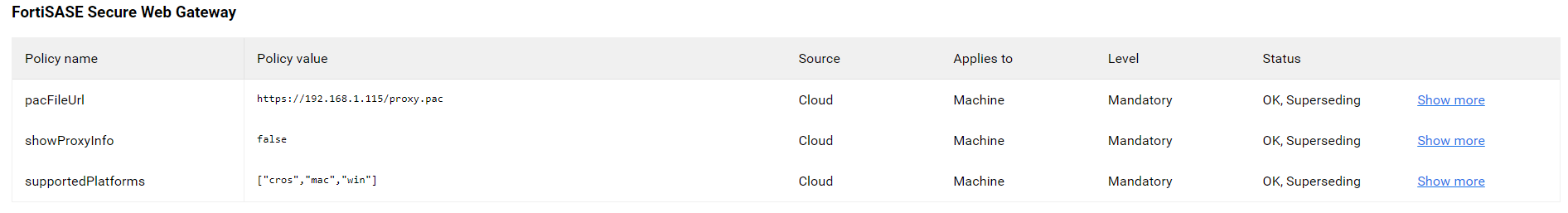 SWG Chrome extension and Chromebook support | FortiSASE 23.4.31 ...