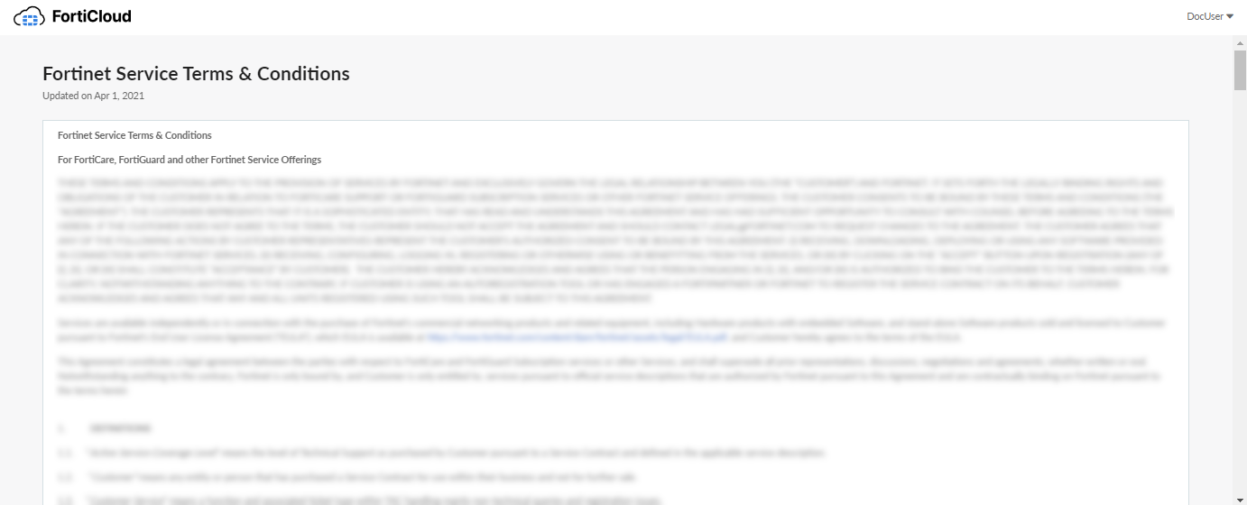 Creating a FortiCloud account | FortiCloud Services 24.2.0 | Fortinet ...