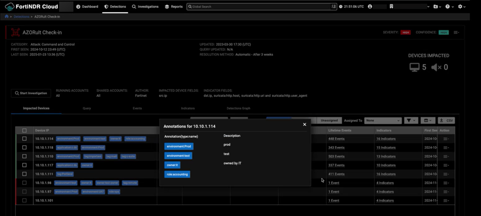 Version 25.1.a | FortiNDR Cloud 25.2.a | Fortinet Document Library