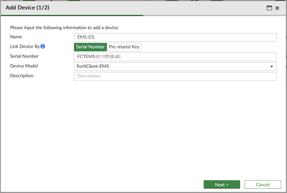 Sending EMS system log messages to FortiAnalyzer | FortiClient 7.2.9 ...