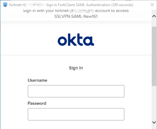 IPsec VPN SAML-based authentication | FortiClient 7.2.9 | Fortinet ...