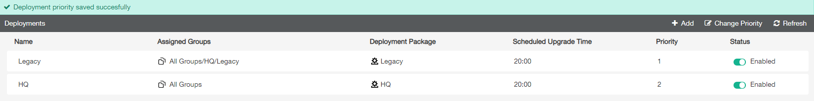 Managing deployment configuration priority levels | FortiClient 7.2.9 ...