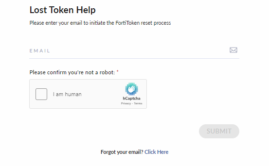 Resetting tokens for Two-Factor Authentication | FortiCloud Services 25 ...