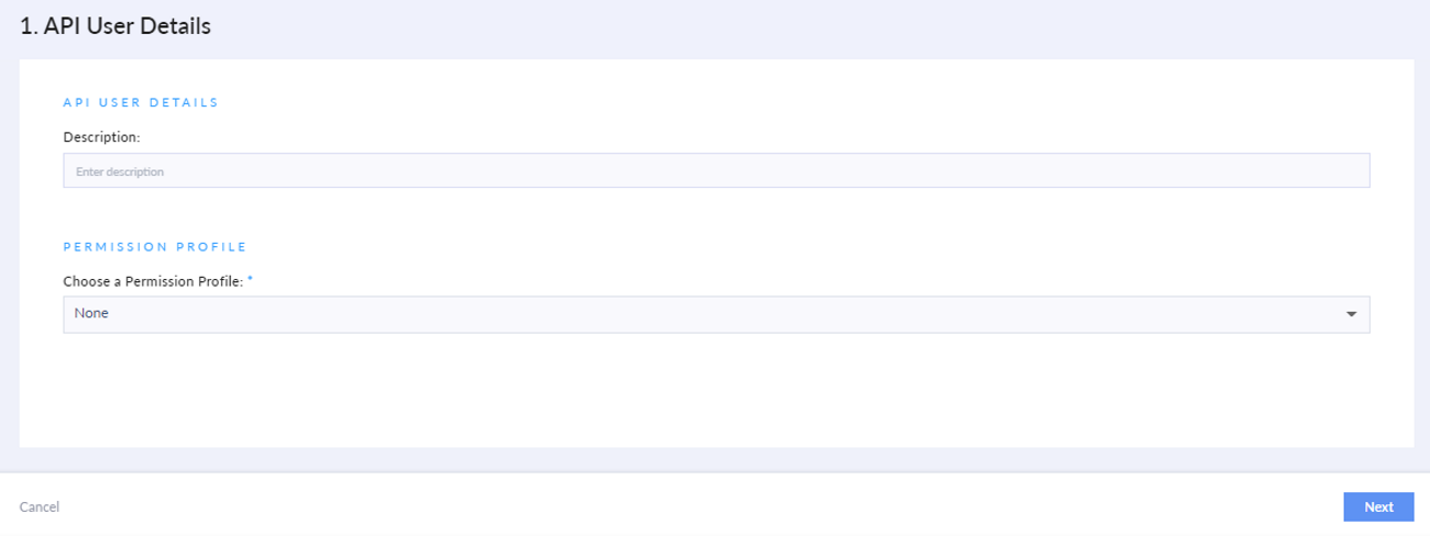 Adding an API user | FortiCloud Services 25.1.0 | Fortinet Document Library