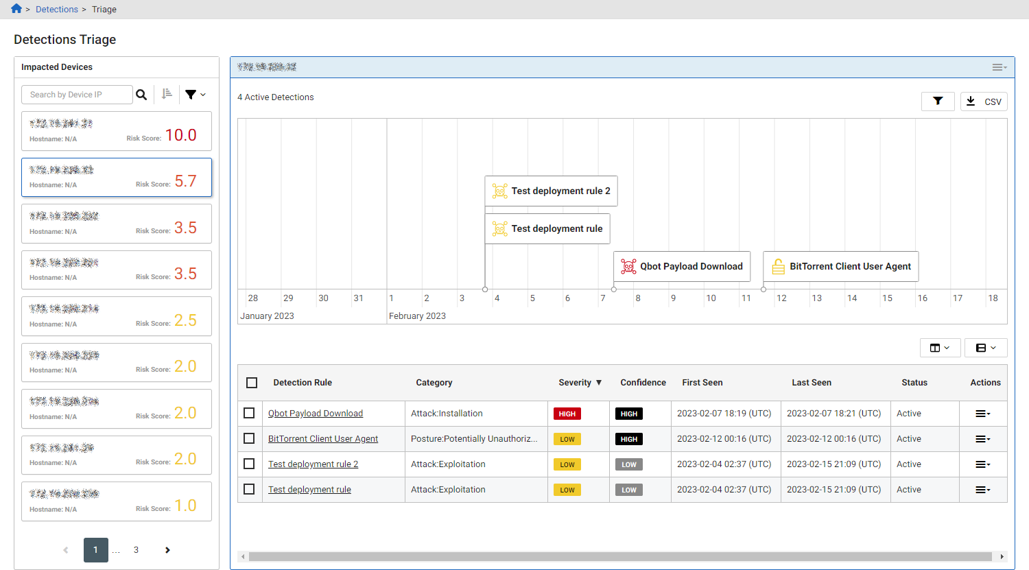 Device triage overview | FortiNDR Cloud 2023.2.0