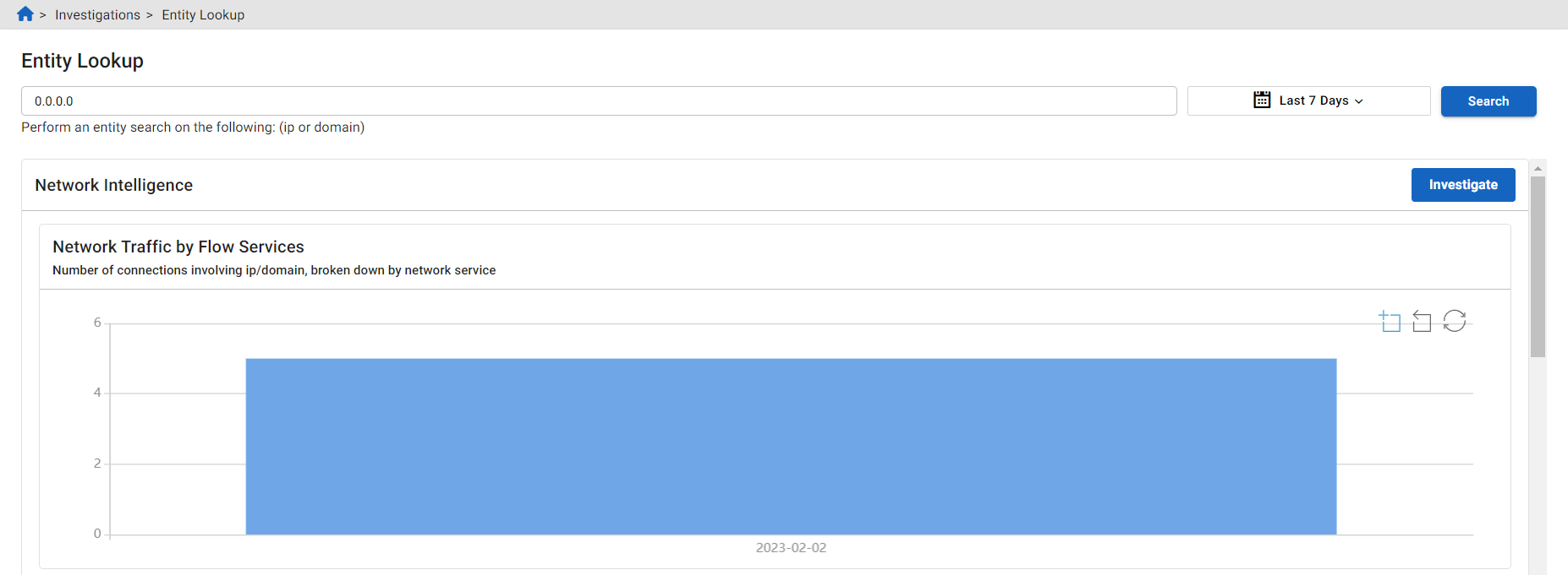 Entity search | FortiNDR Cloud 2023.1.1