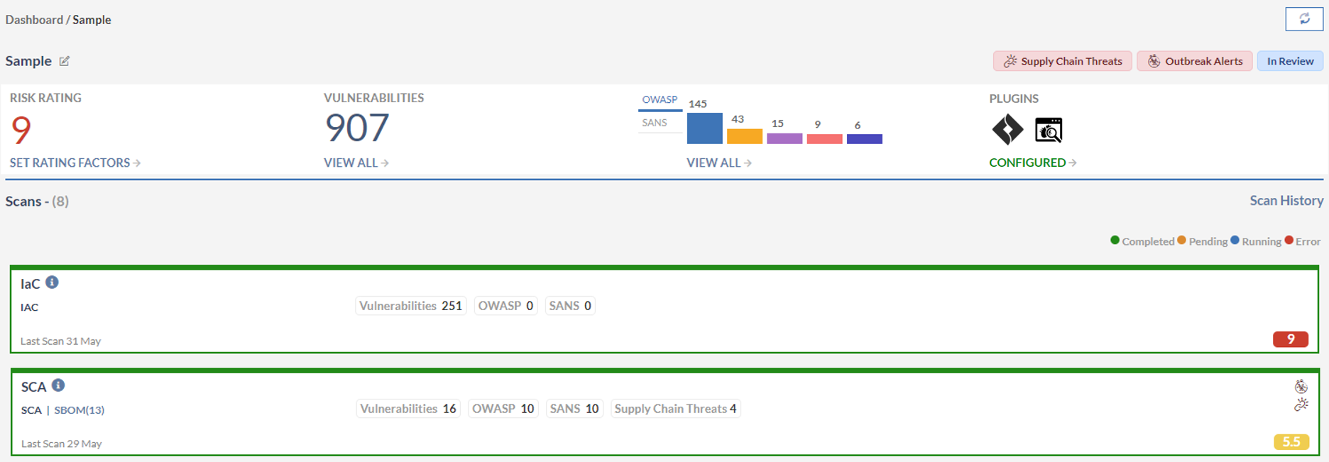 Viewing Scanned Application Details | FortiDevSec 23.4.a | Fortinet ...