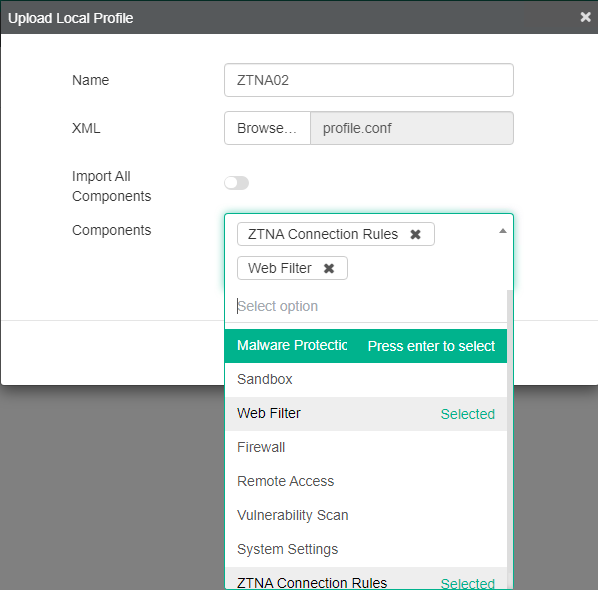 Separate endpoint profiles 7.0.3 | FortiClient 7.0.0