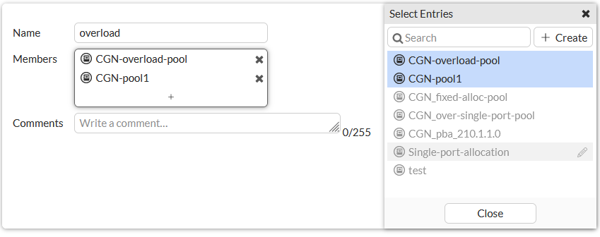 CGN resource allocation IP pool groups | FortiGate / FortiOS 7.6.0 ...