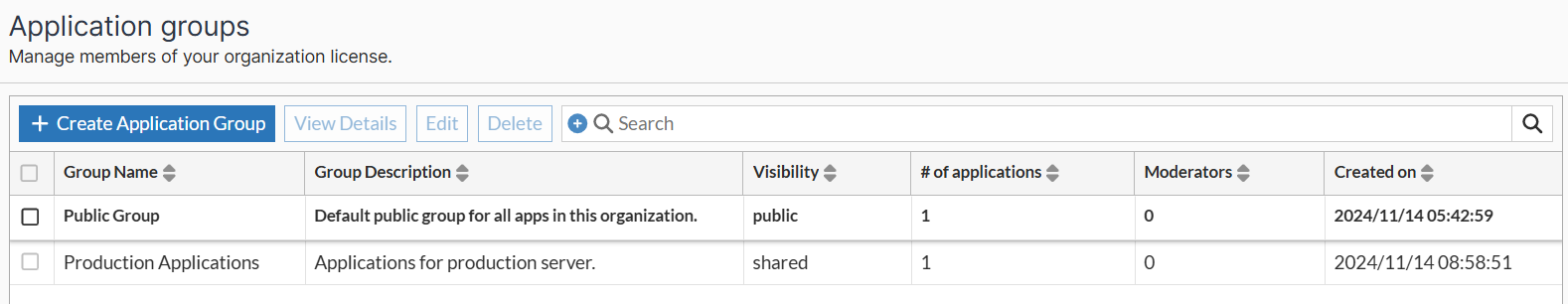 Application Groups | FortiDevSec 24.4.0 | Fortinet Document Library