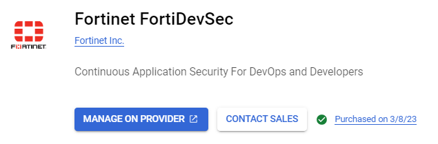 FortiDevSec on Google Cloud Platform | FortiDevSec 24.4.0 | Fortinet Document Library