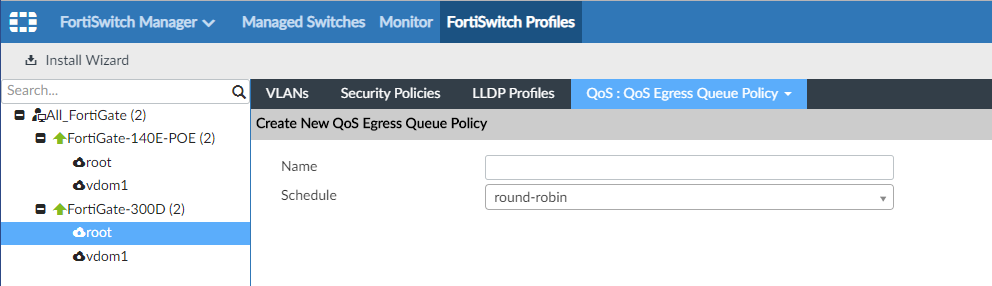 Creating QoS policies | FortiManager 6.2.8