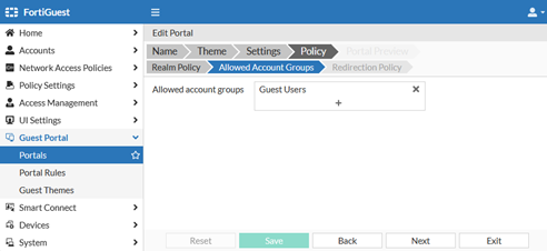 Creating Guest Portal | FortiGuest 1.1.0