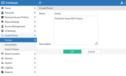 Creating Guest Portal | FortiGuest 1.1.0