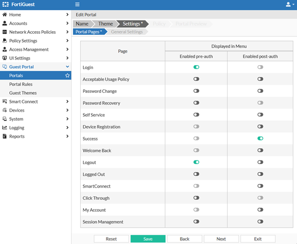 Creating Guest Portal | FortiGuest 1.1.0