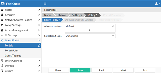 Creating Guest Portal | FortiGuest 1.1.0