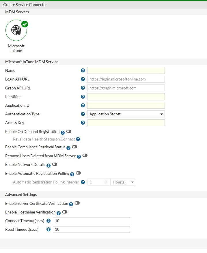 Step 3: Complete Service Connector Configuration | FortiNAC-F 7.4.0 ...