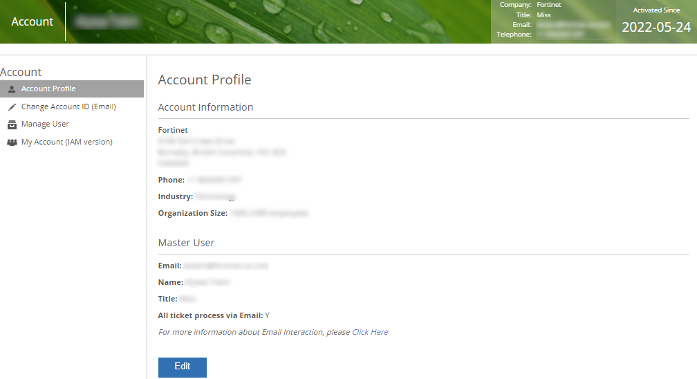 Account Preferences | FortiCloud Services 25.1.a | Fortinet Document ...