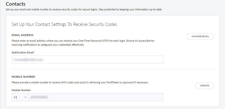 Contacts | FortiCloud Services 25.1.a | Fortinet Document Library