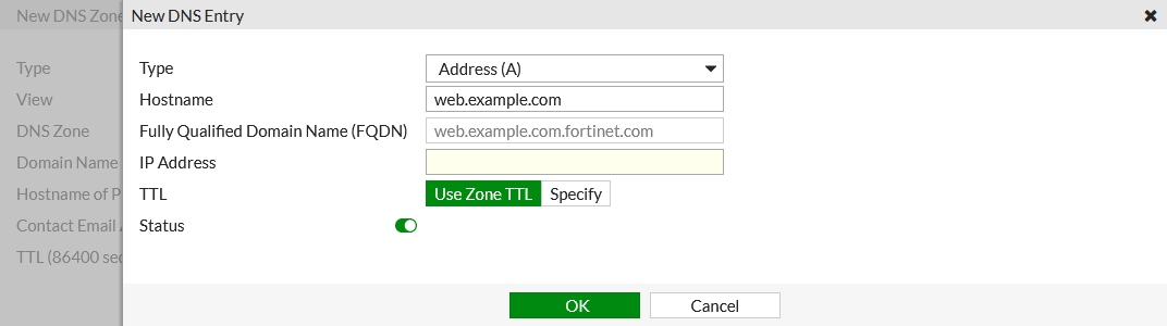 FortiGate DNS server | FortiGate / FortiOS 6.4.9 | Fortinet Document ...