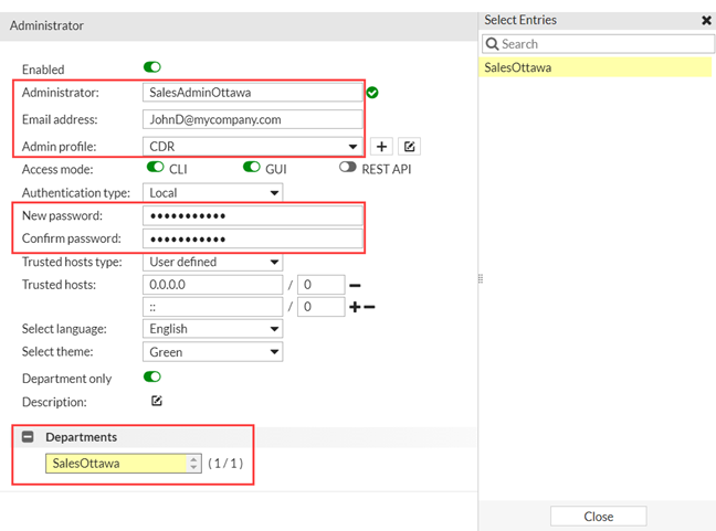 Managing access to call detail records | FortiVoice 7.0.7 | Fortinet ...