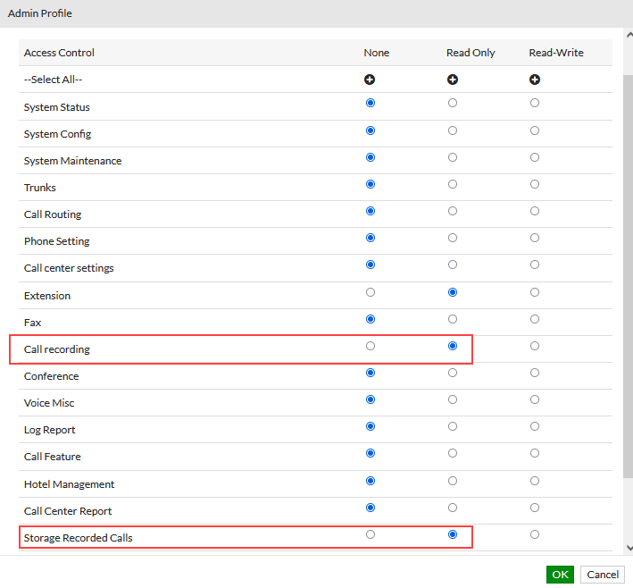 Managing access to phone call recordings | FortiVoice 7.0.7 | Fortinet ...